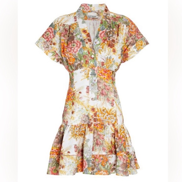Alemais | Dresses | Alemais Sylvia Floral Print Mini Dress | Poshmark